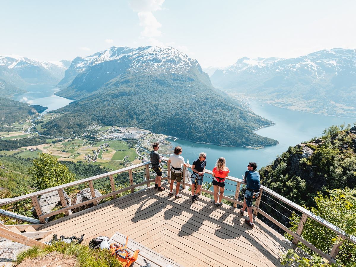 Via Ferrata Loen incl instructor and return Loen Skylift