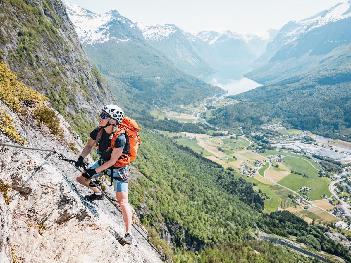 Via Ferrata Loen incl instructor and return Loen Skylift